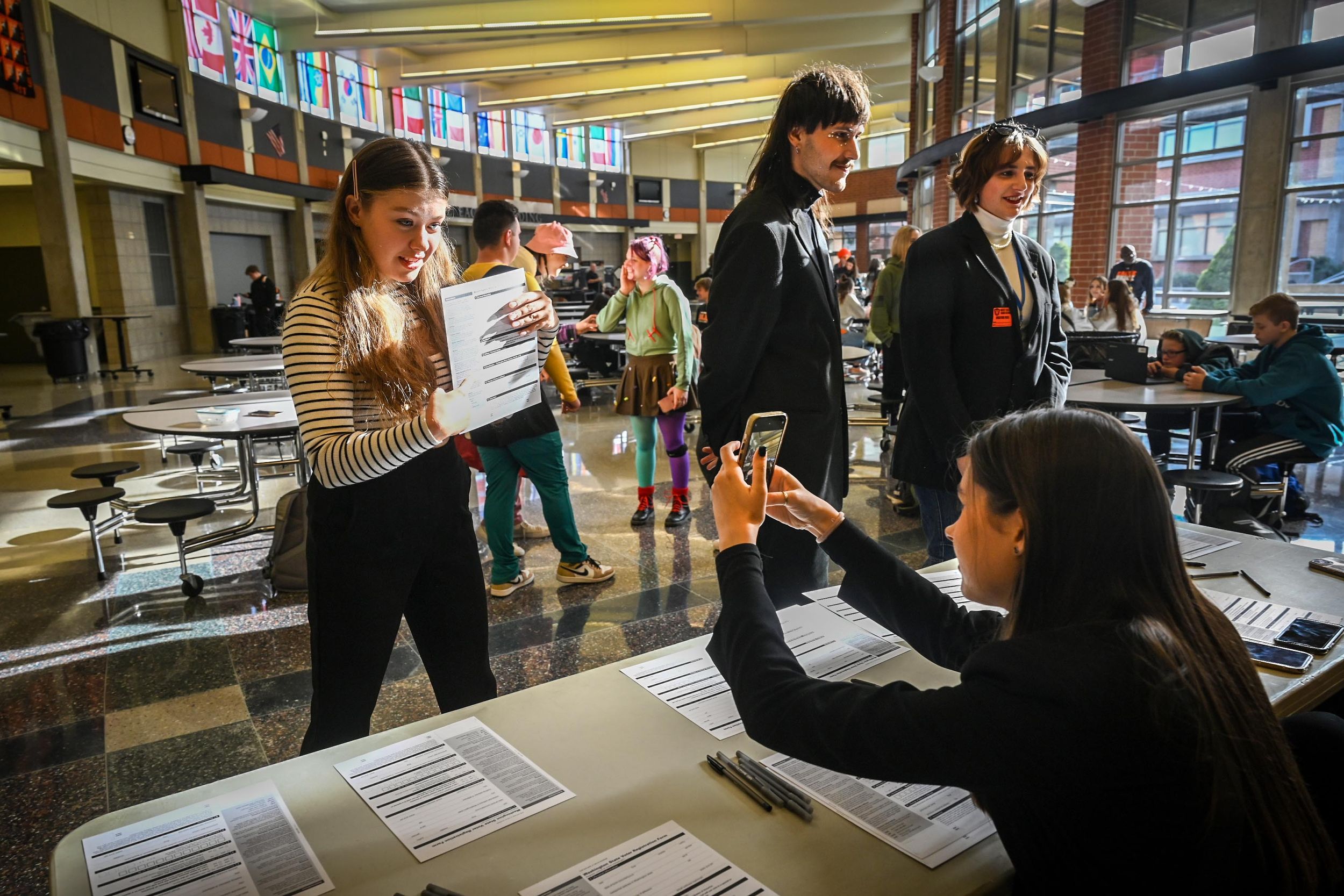 Ukrainian students register students to vote at West Valley High - Oct. 31, 2023 | The Spokesman ...