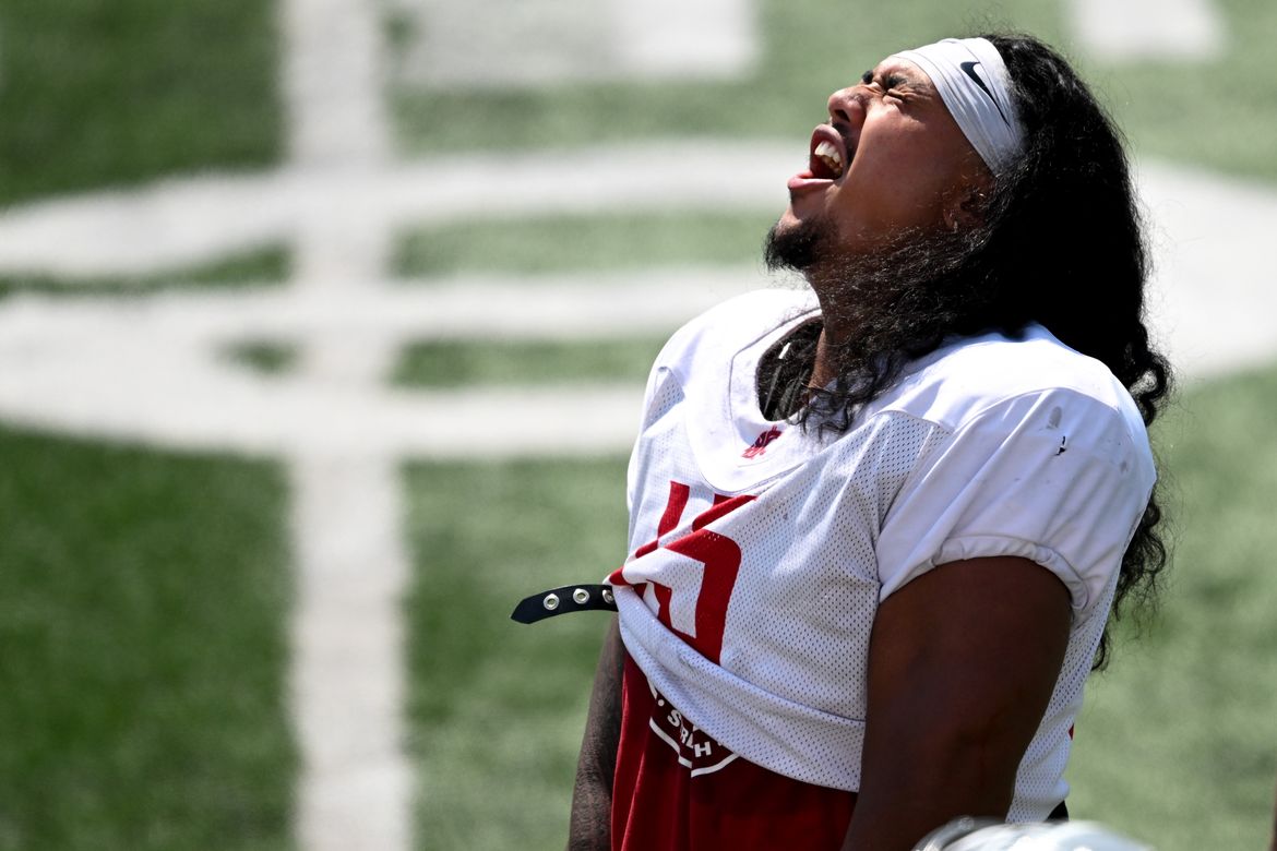 In WSU's 11th practice of fall camp, offensive and defensive lines log ...