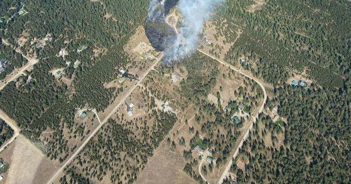 Athol fire mostly contained, evacuations downgraded to 'get ready'