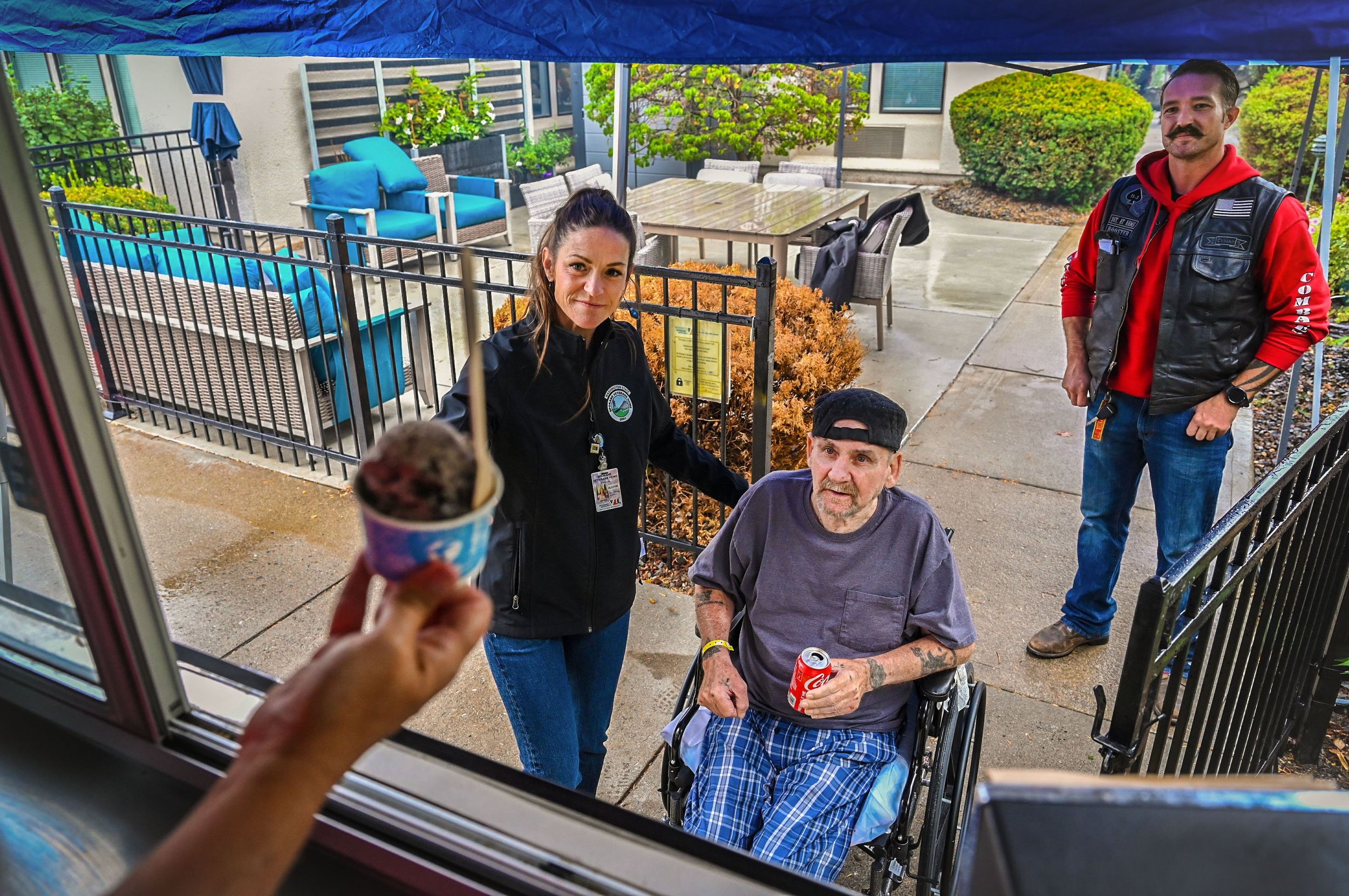 A dedication ceremony and 'tailgate' party for a new outdoor space at ...