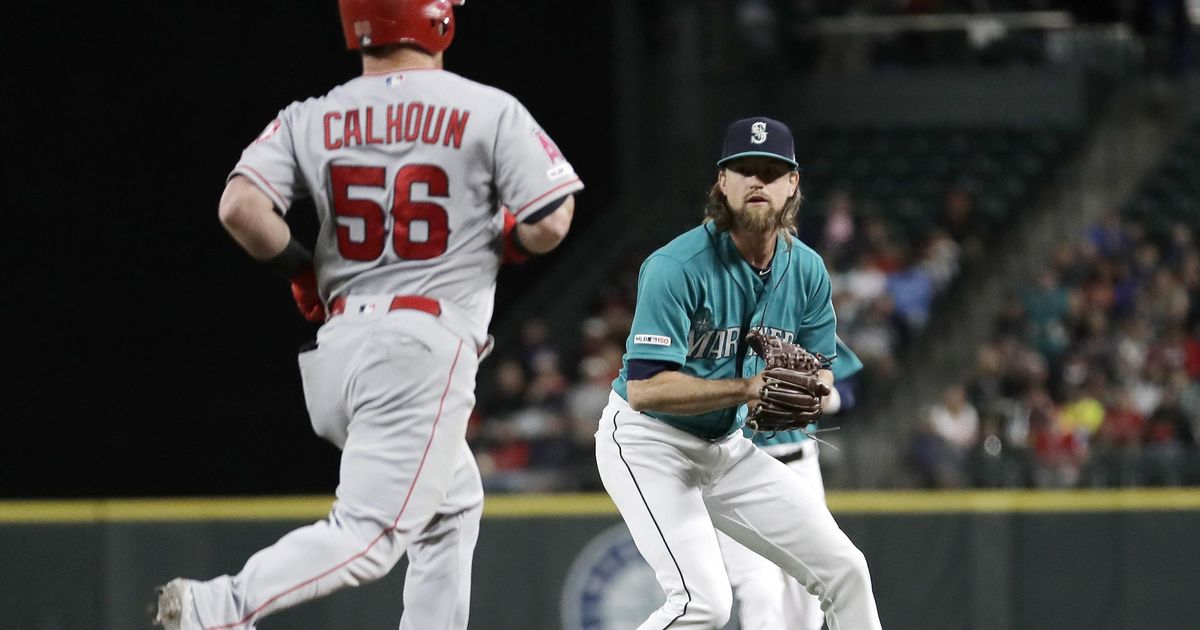 Mariners’ Mike Leake lose perfect game try in 9th, blanks Angels | The ...