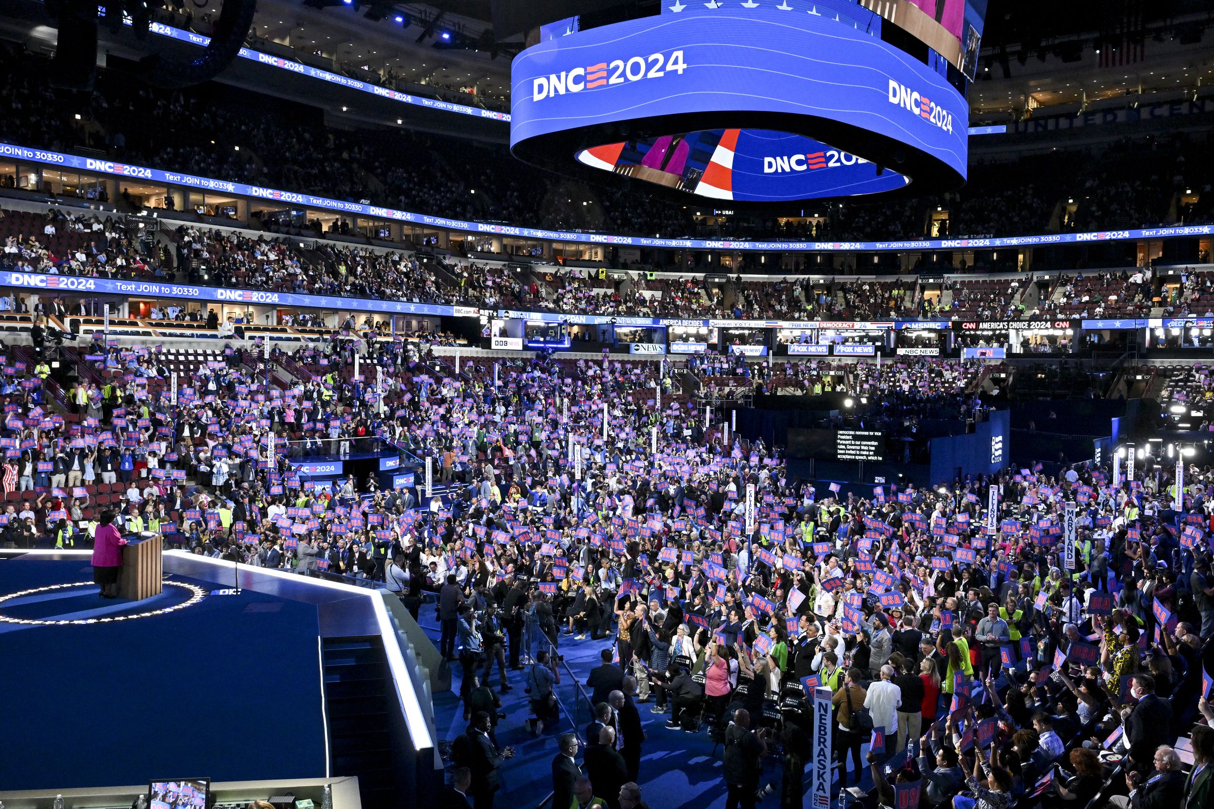 The winners and losers of the DNC convention floor map