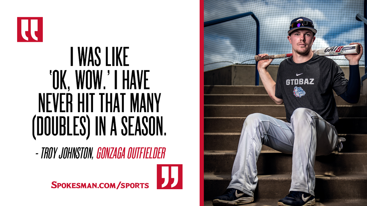 Gonzaga slugger Troy Johnston among the nation’s doubles leaders | The ...
