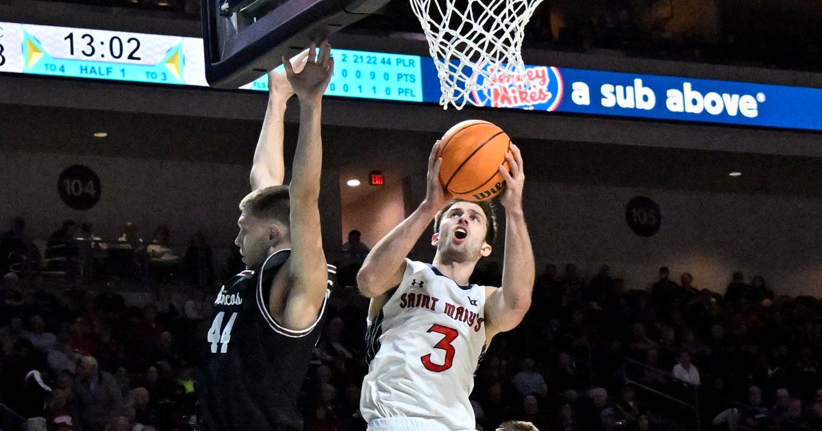 Alex Ducas scores 18 points in first half to lead Saint Mary's over ...