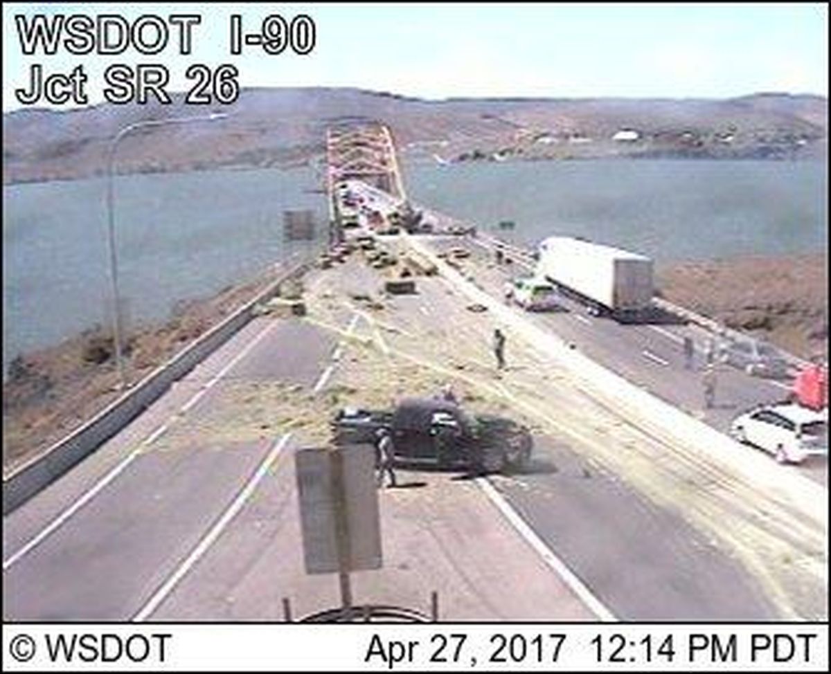 Driver injured in collision with semi on I-90 at Vantage Bridge | The ...