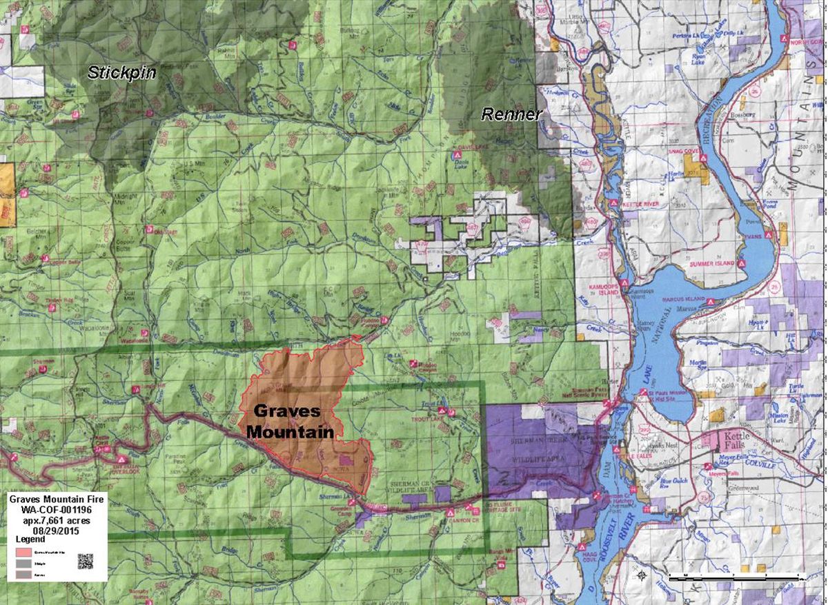 Graves Mountain fire transfers to Kettle Complex as other Colville ...