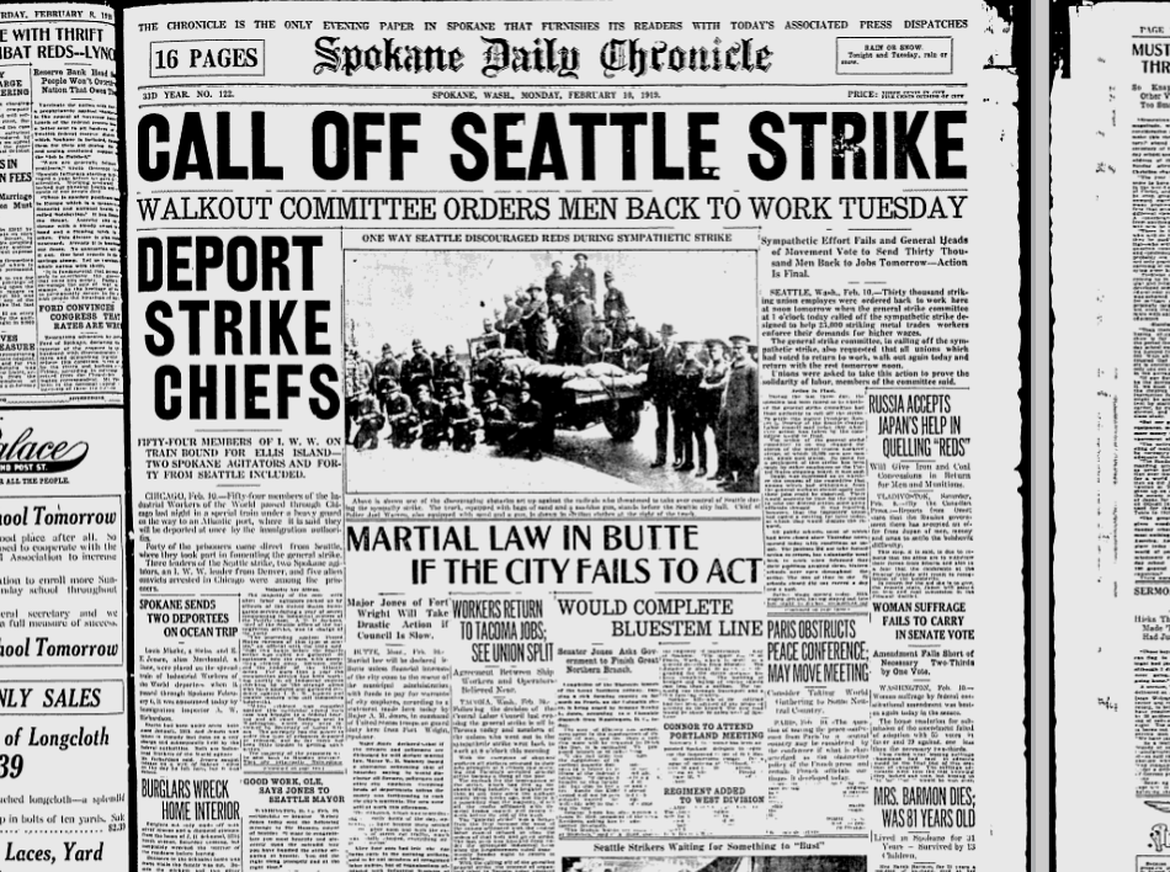 100 years ago in Seattle: General strike called to an end, but shipyard ...