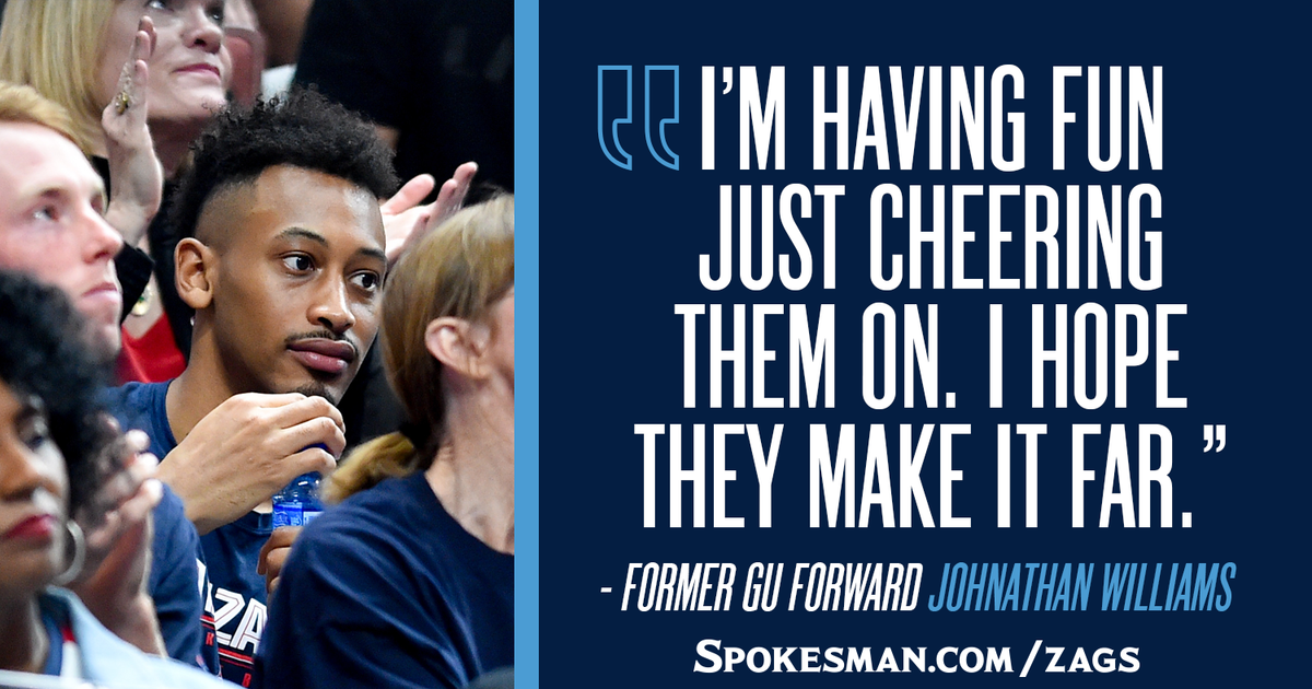 Johnathan Williams adjusts to new role – super fan – during Gonzaga’s ...