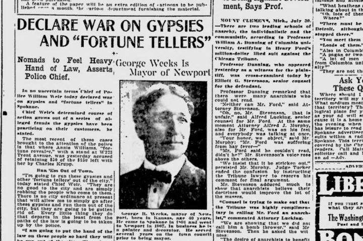 100 years ago in Spokane: Police chief declares war on ‘gypsies’ | The ...
