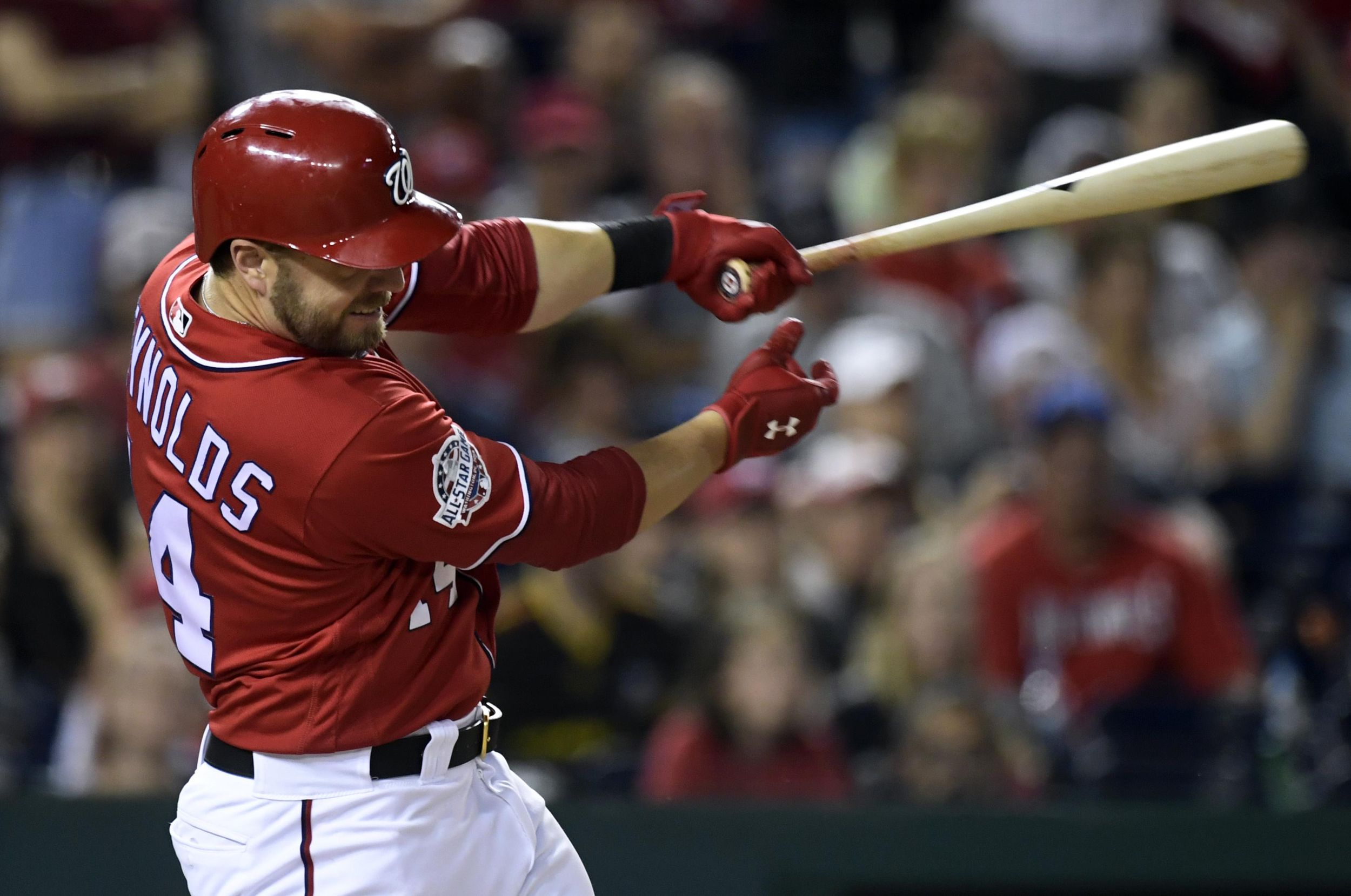 MLB capsules: Mark Reynolds drives in 10 runs as Nationals drub Marlins