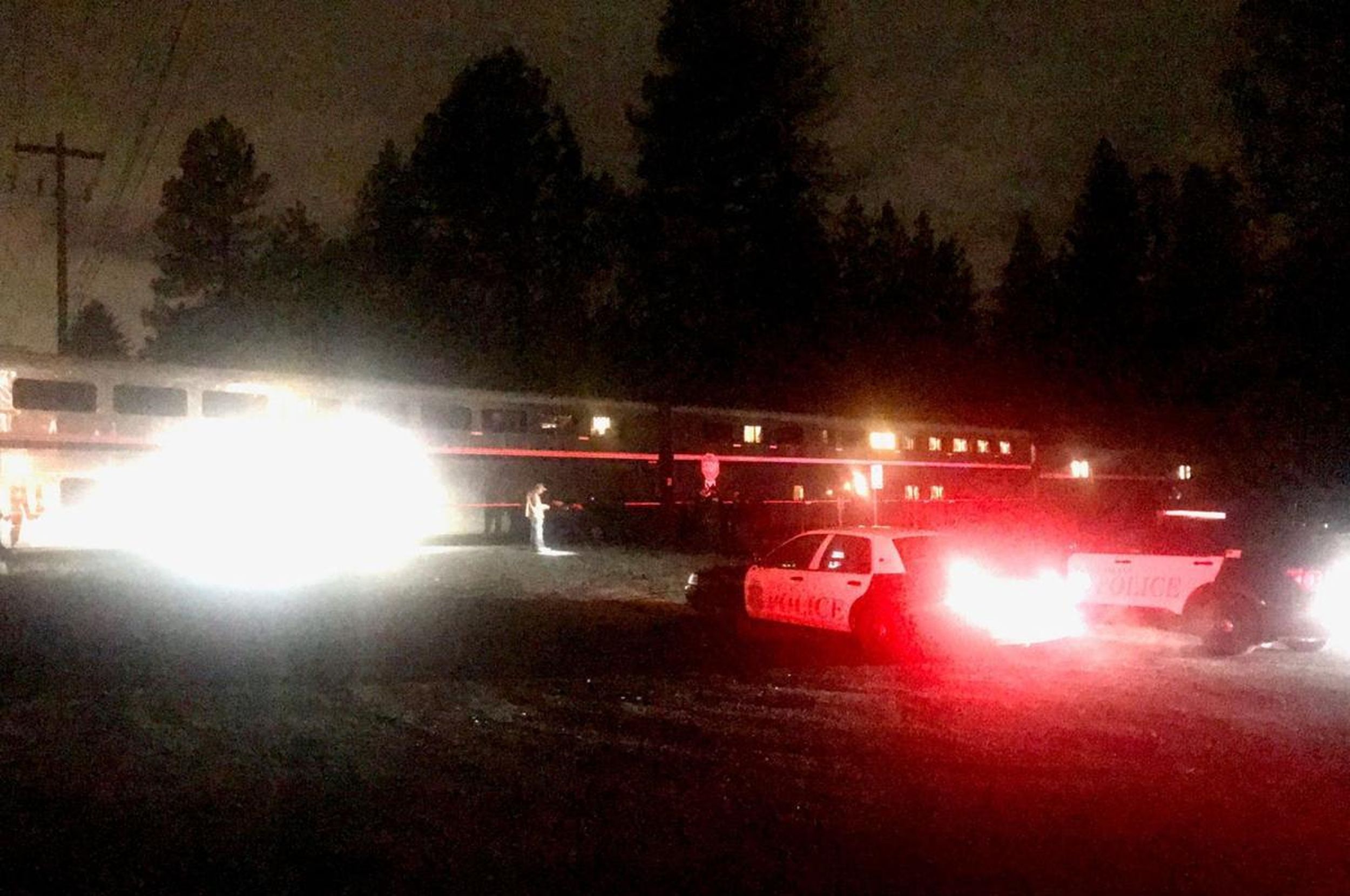 Amtrak train strikes car in Spokane; no injuries reported