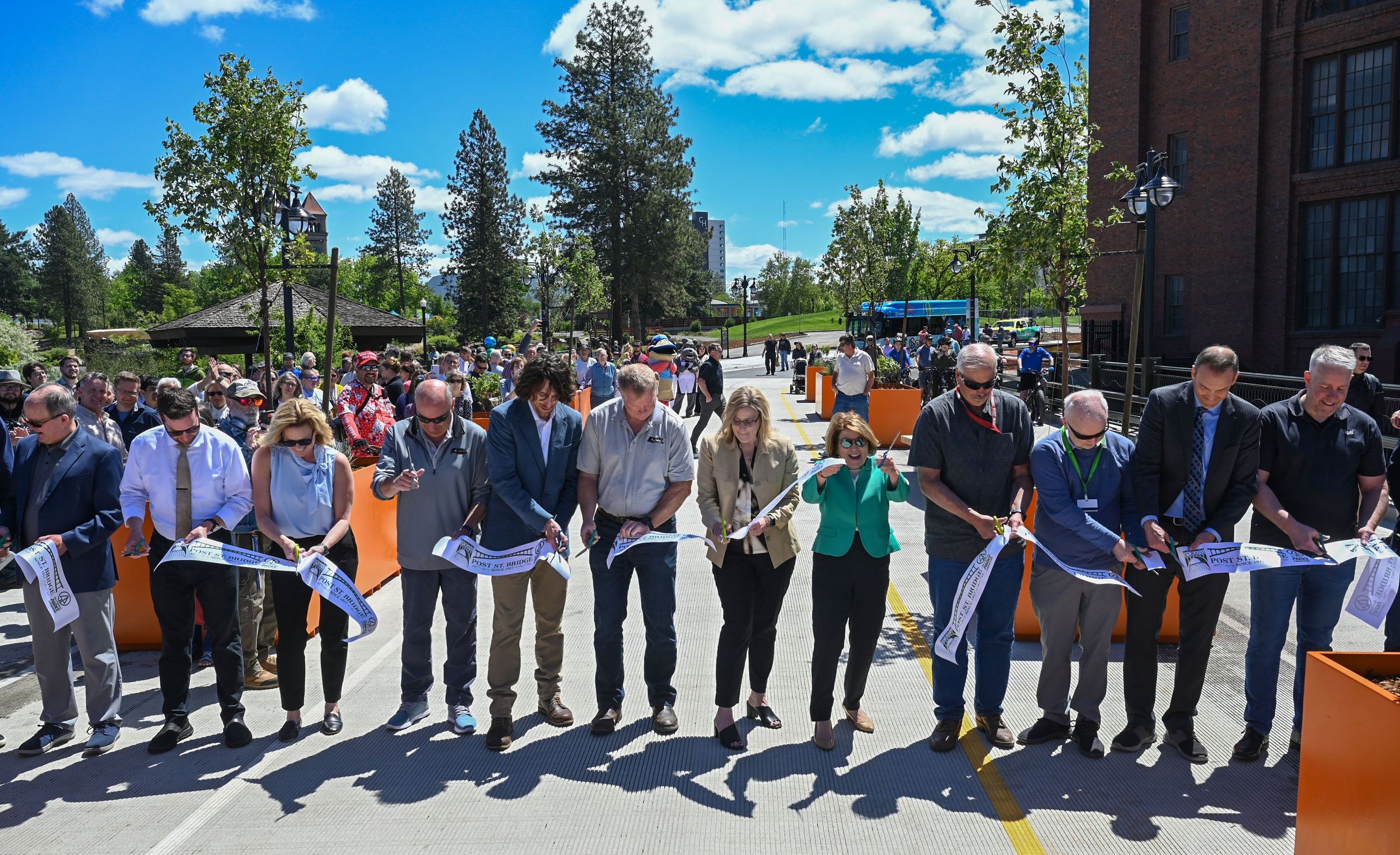 Post Street Bridge reopens - June 5, 2024 | The Spokesman-Review