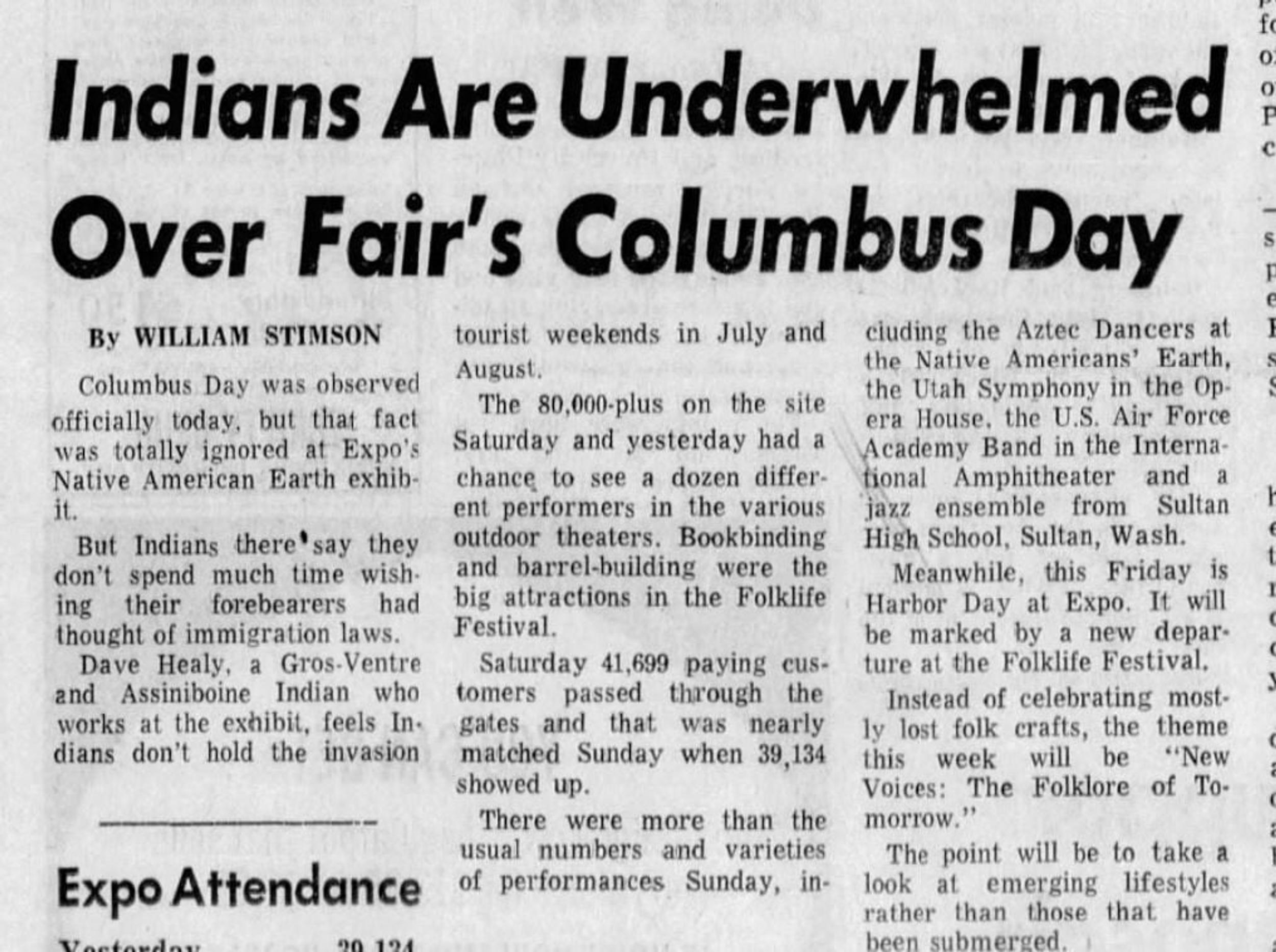 50 years ago in Expo history: Native groups celebrate Indigenous ...
