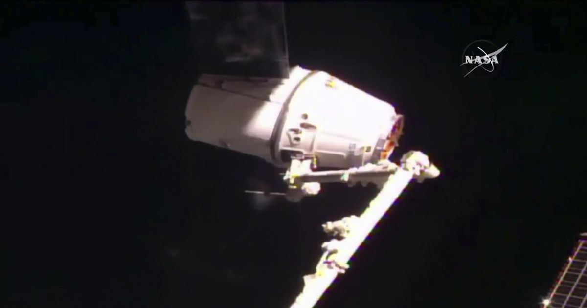 SpaceX makes good on space station delivery a little late