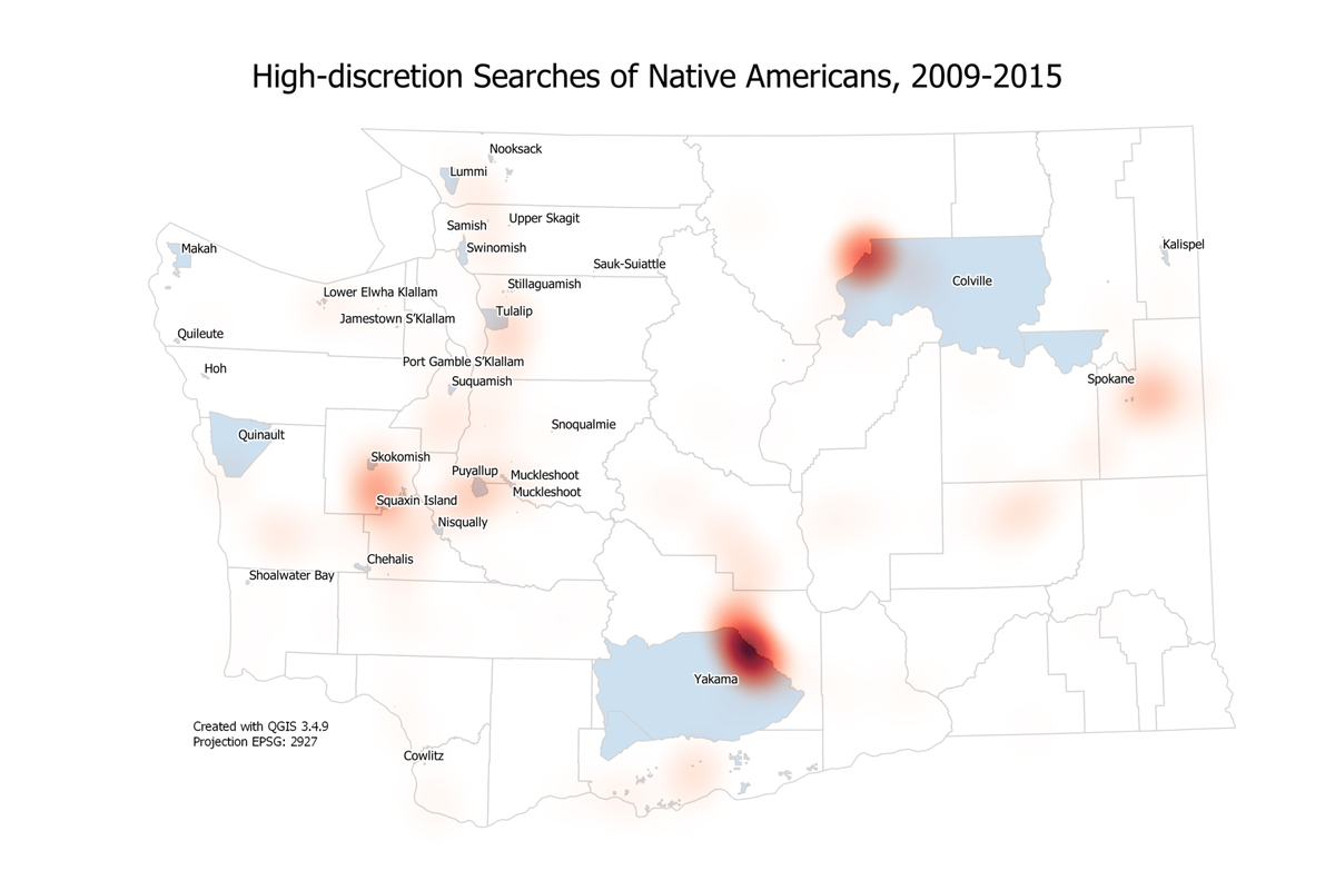 Washington Indian Reservations Map