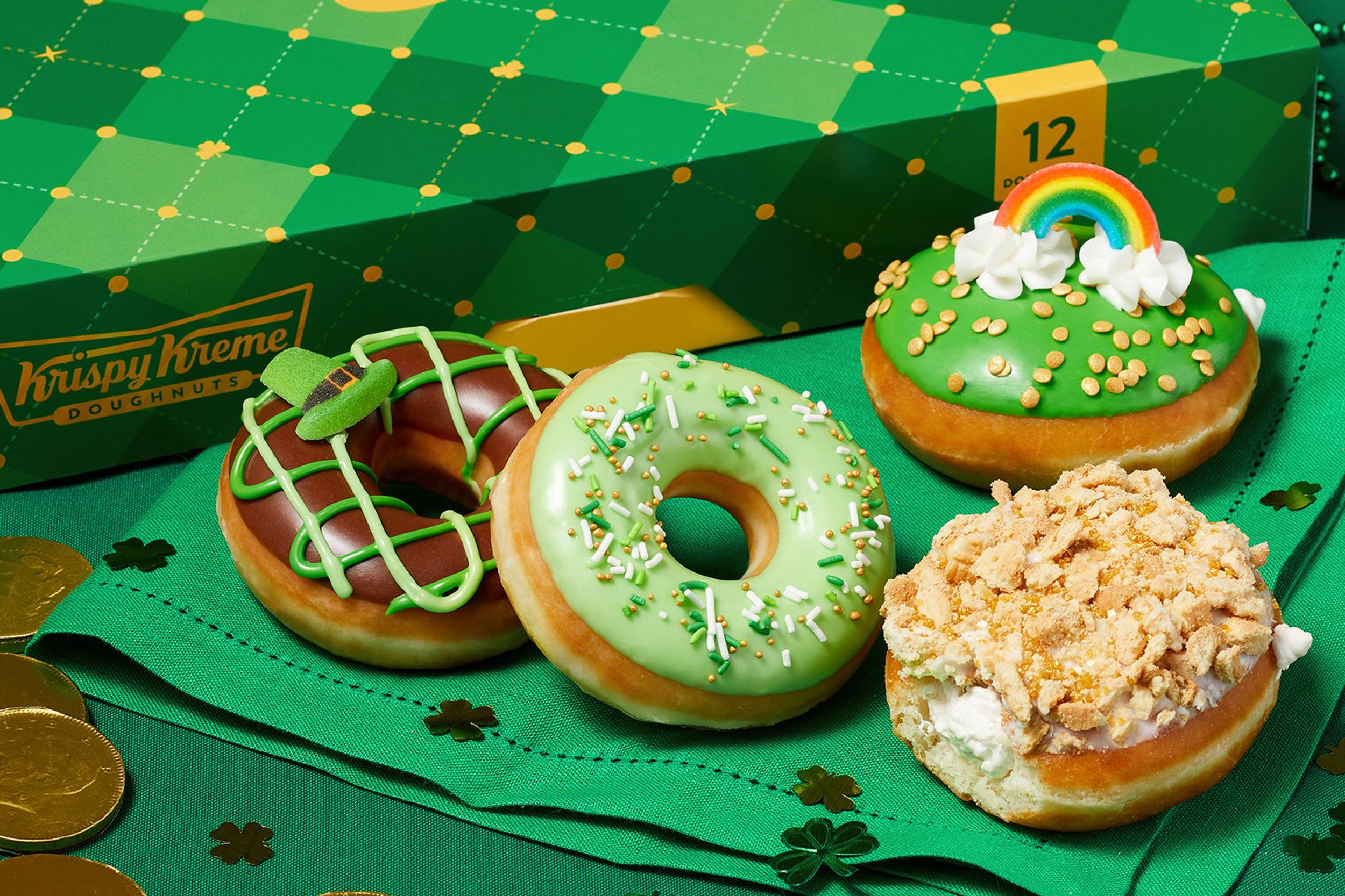 Krispy Kreme debuts St. Patrick’s Day doughnuts, announces giveaway