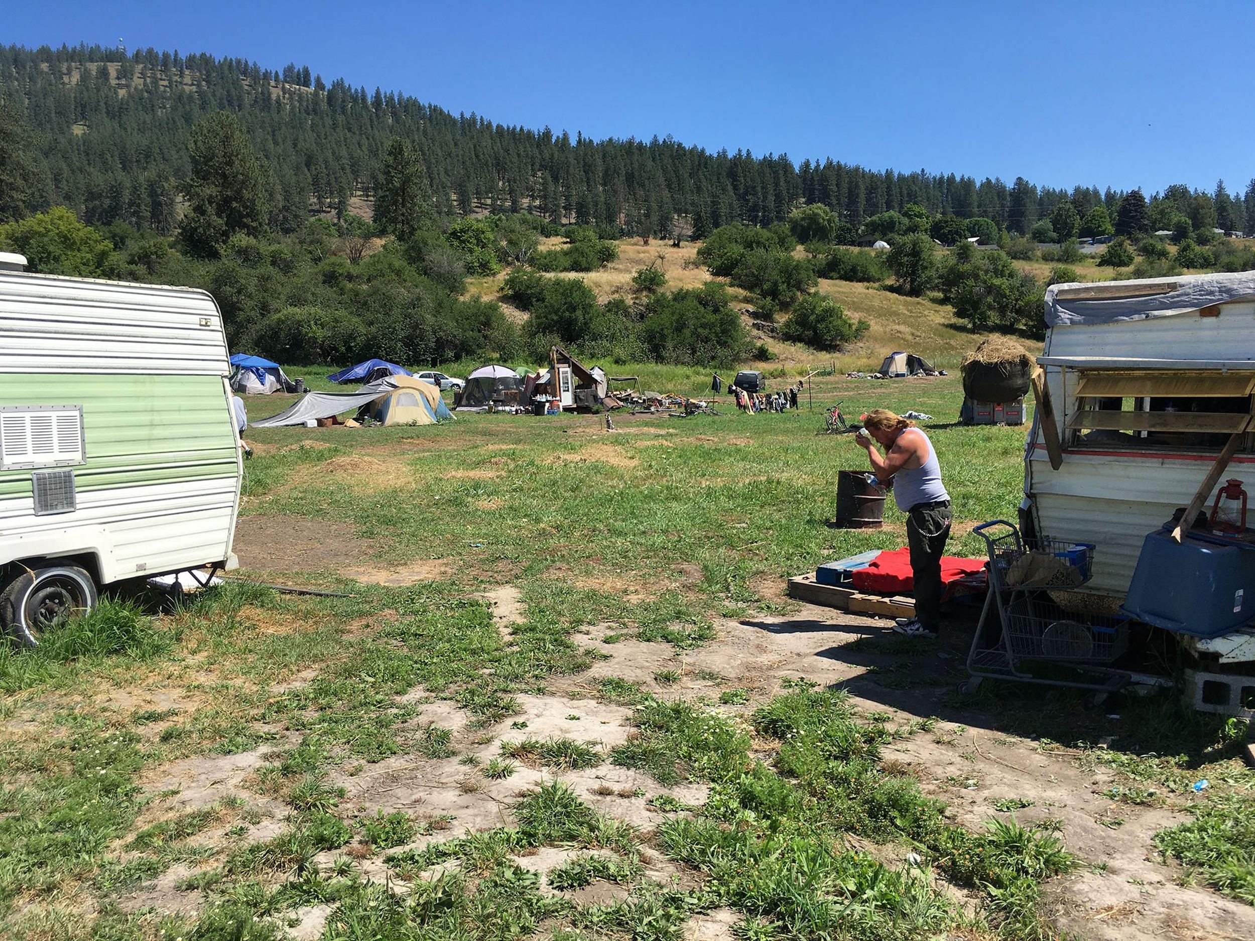 The city of Colville is planning to shut down its homeless camp