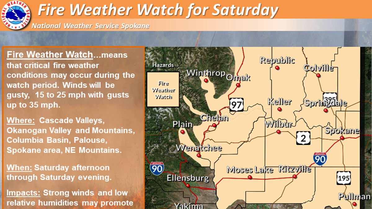 Hazardous fire conditions arrive Saturday with winds, dry air, National ...