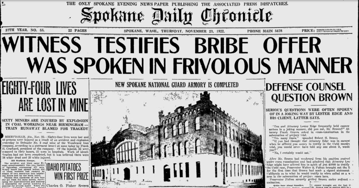 100 years ago in Spokane: Defendant in perjury trial admits attorney of ...