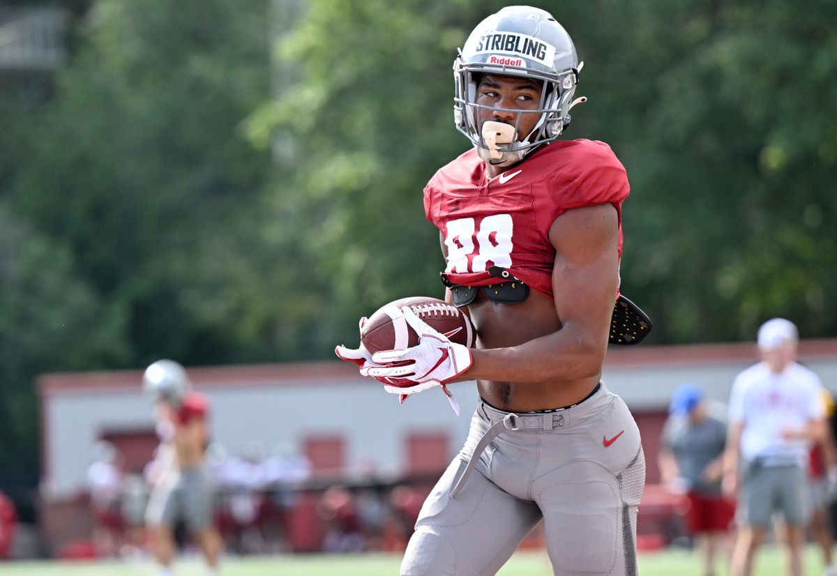 Washington State football's first fall practice in pads - Aug. 9, 2022 ...