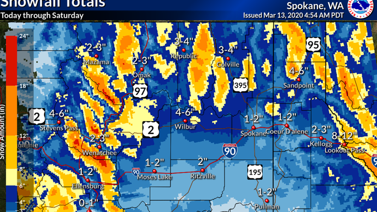 A couple inches of snow expected by morning in Spokane | The Spokesman ...