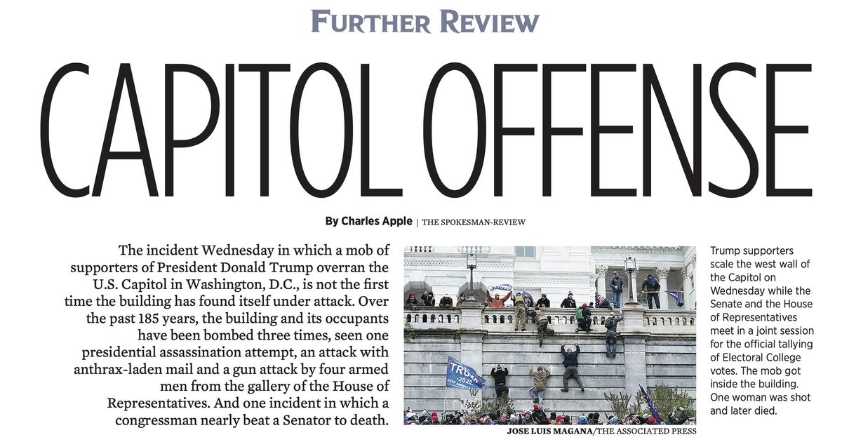 Eight previous attacks in or on the U.S. Capitol | The Spokesman-Review