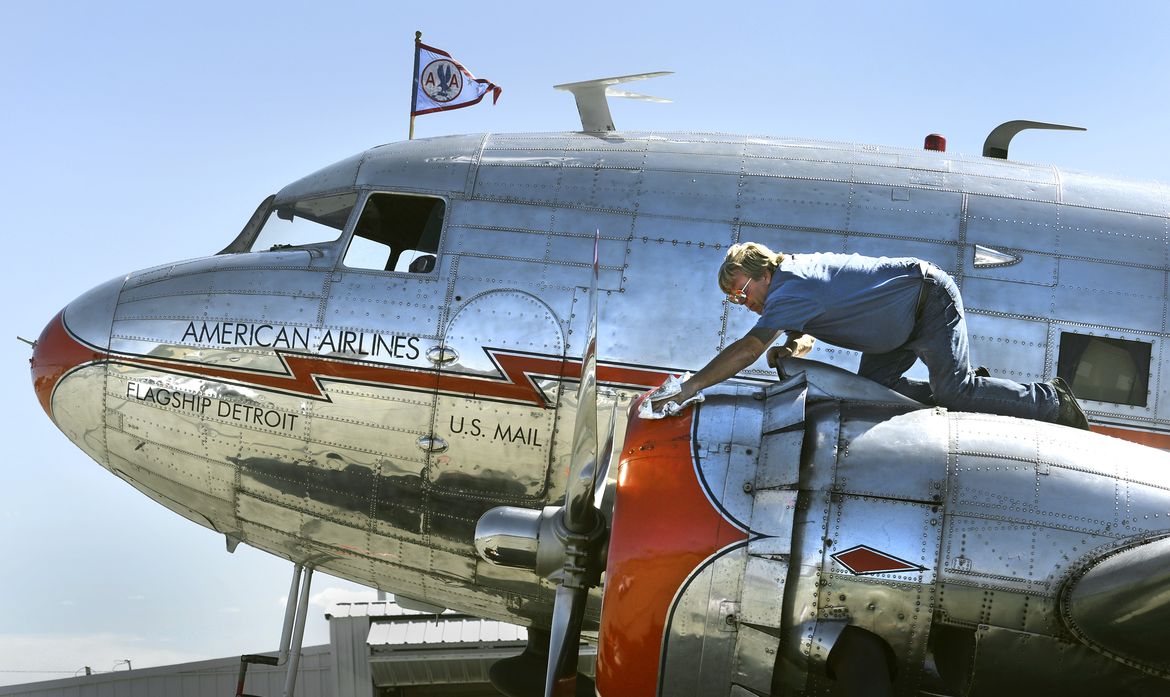 Venerable DC-3 on display at Felts Field | The Spokesman-Review