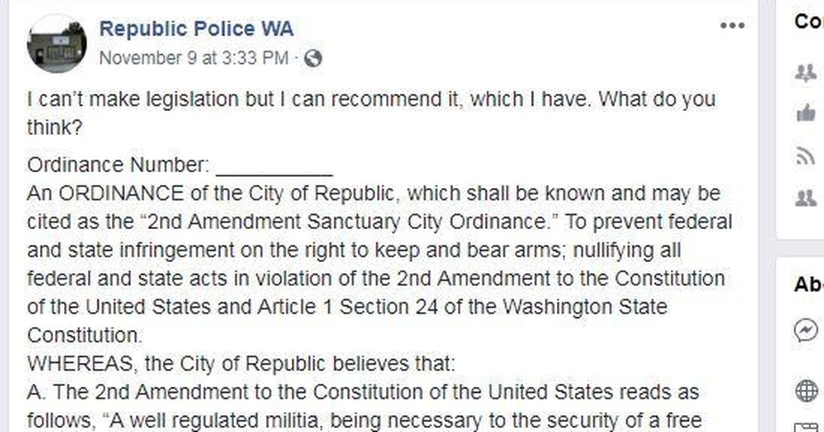 Republic, Washington, considers becoming a ‘sanctuary city’ to protect ...