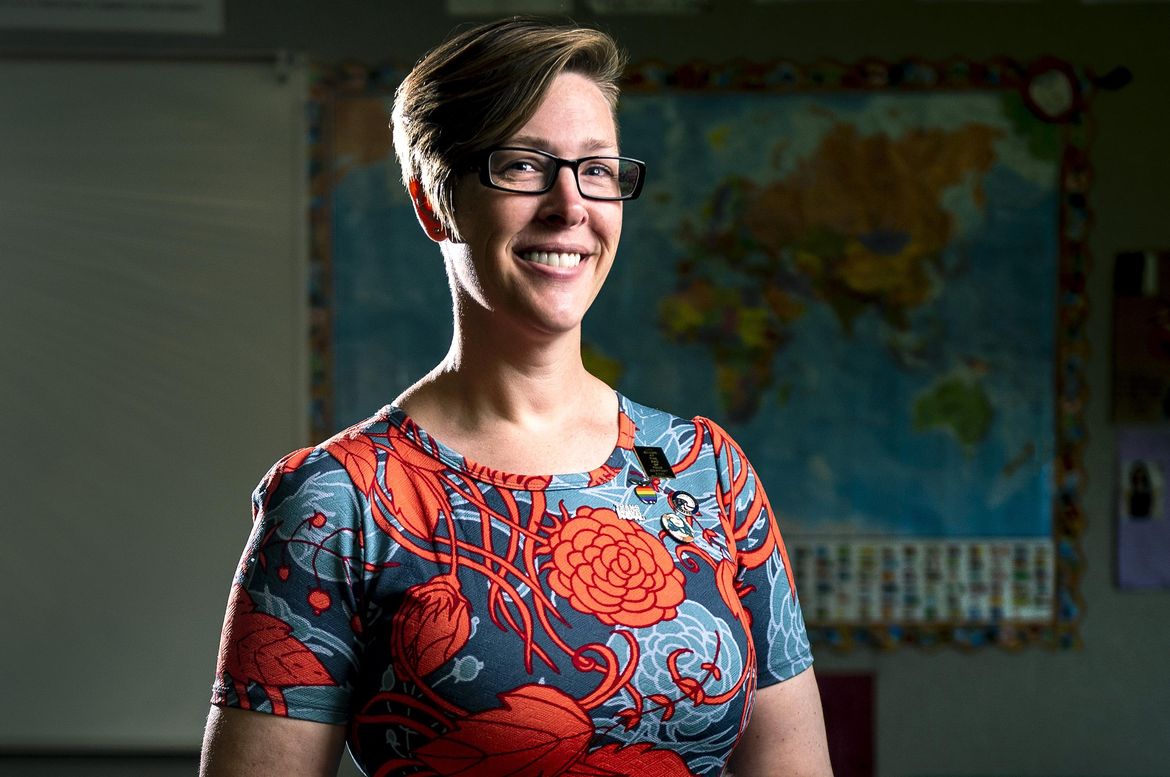 Ferris High’s Mandy Manning, the National Teacher of the Year, prepares ...