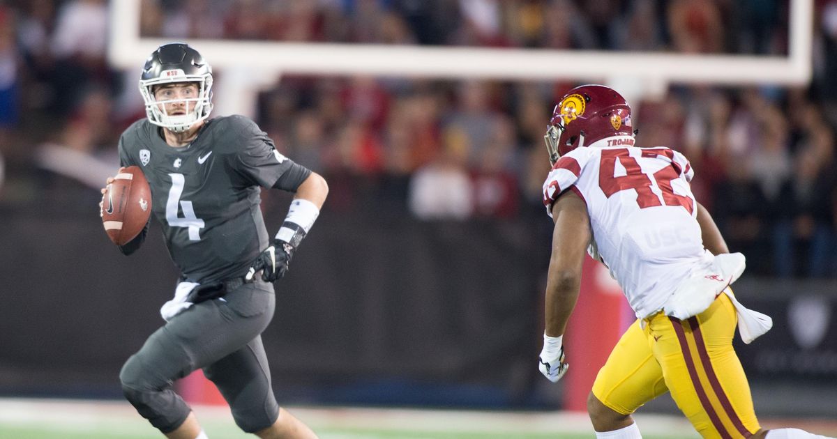 Washington State’s Luke Falk adds to record collection