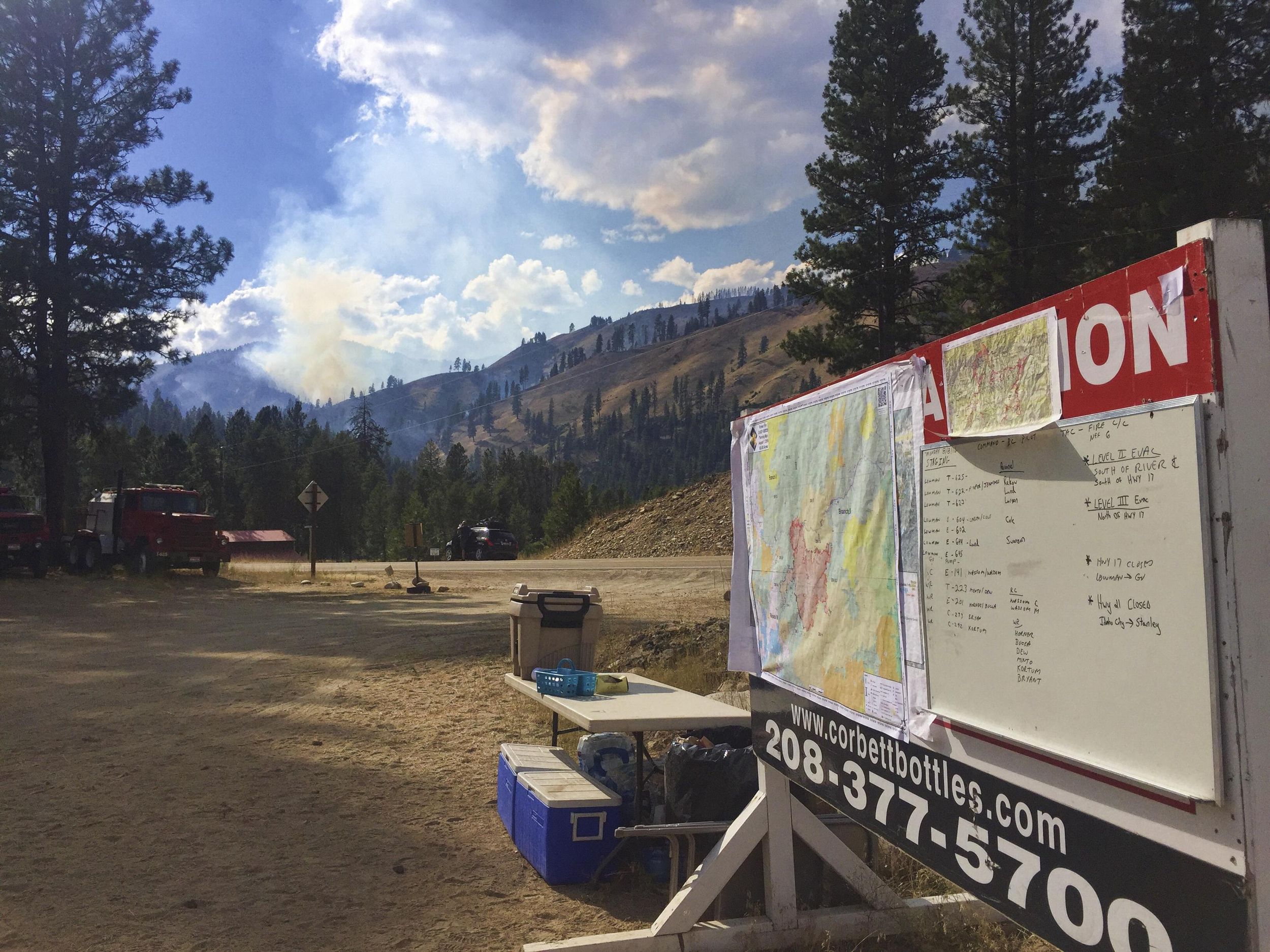 Crews bolster fire lines to contain central Idaho wildfire | The ...