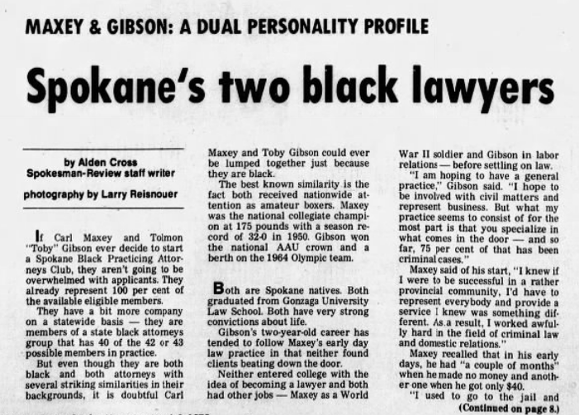 This day in history: Legendary Spokane attorney Carl Maxey decried the ...