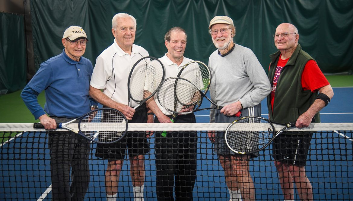 Tennis keeps buddies fit, connected