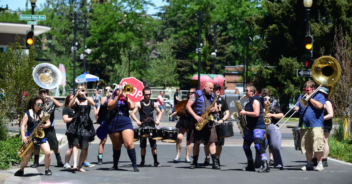 Spokane’s first Honkfest marching band event, Sponk - July 7, 2018 ...