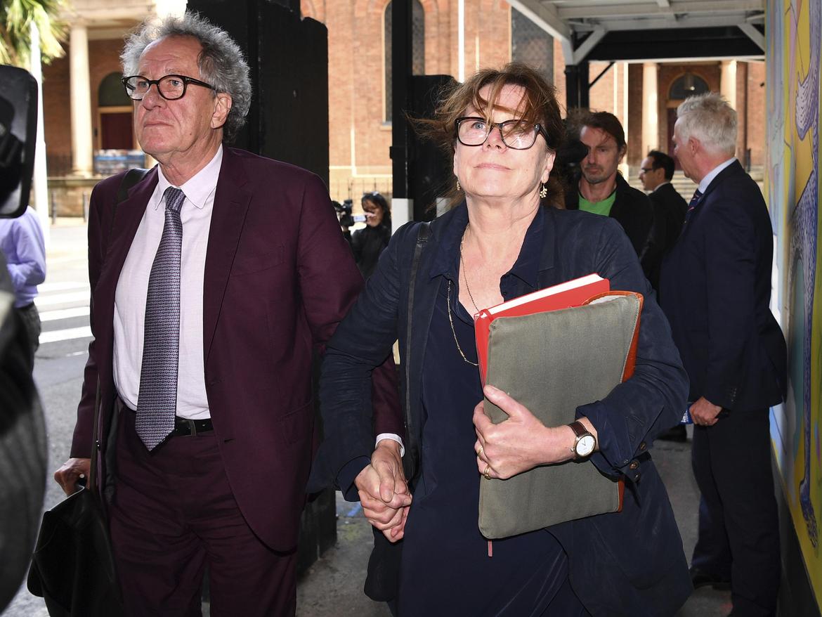 Geoffrey Rush’s wife testifies actor wept denying sexual misconduct ...