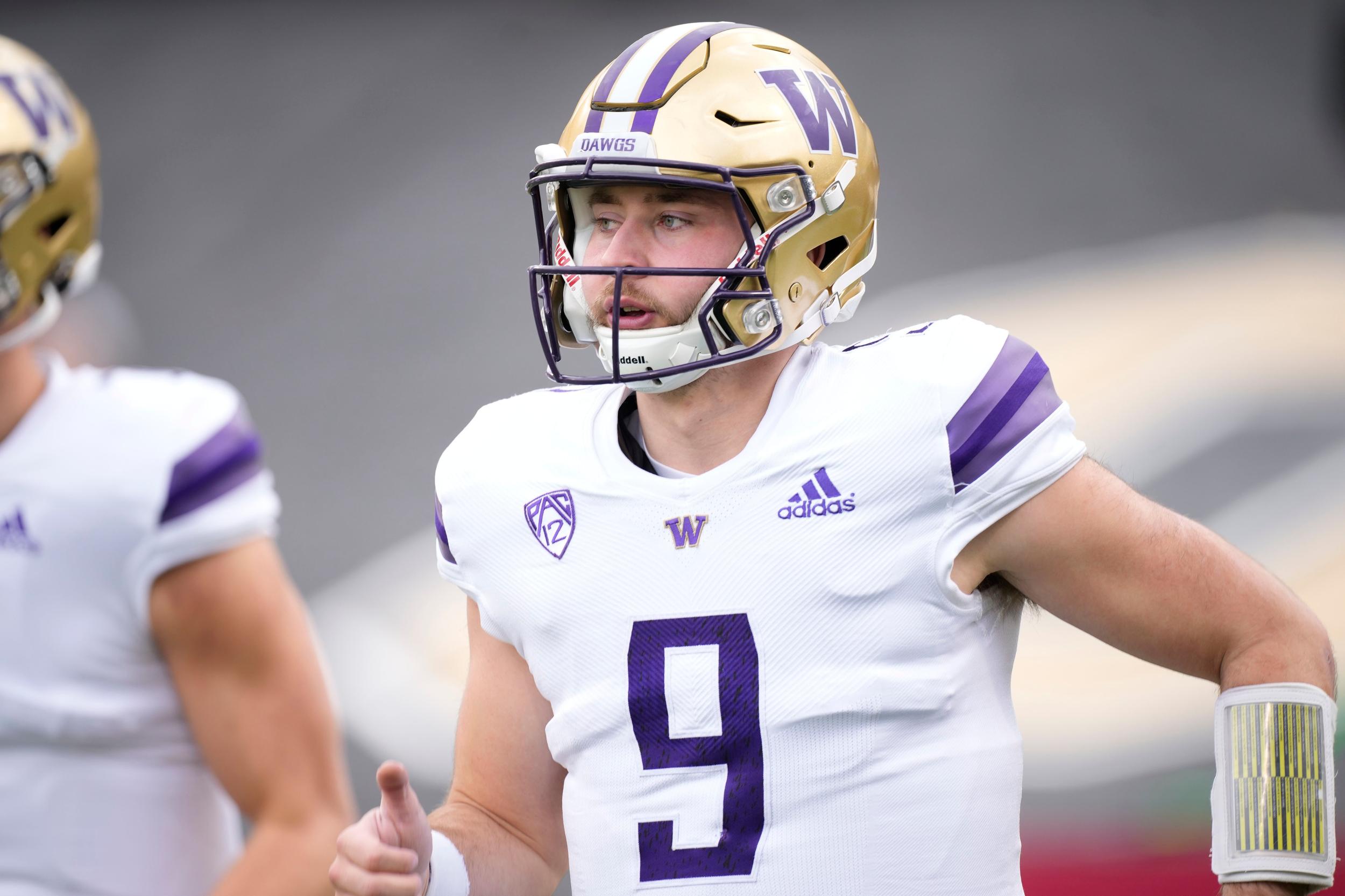 Dylan Morris, Michael Penix Jr. shine as Sam Huard struggles at UW ...