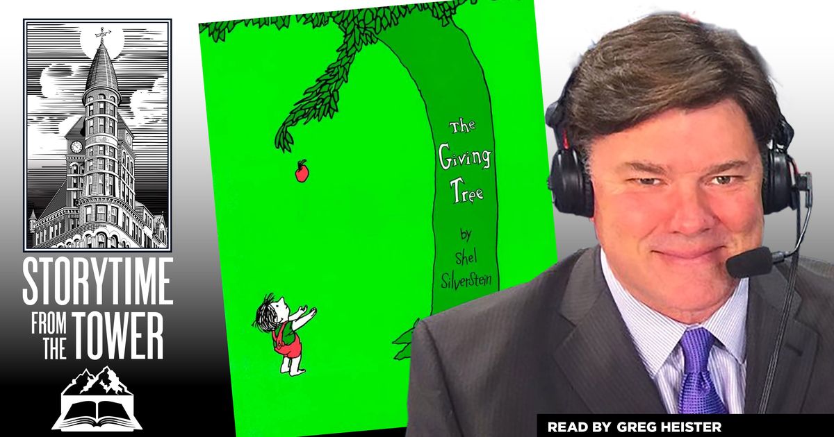 Sportscaster Greg Heister reads “The Giving Tree” for Storytime from the Tower