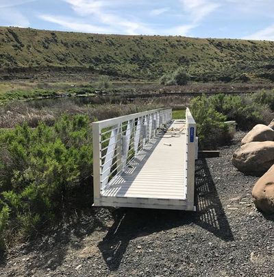 Rocky Ford Creek footbridge replacement underway