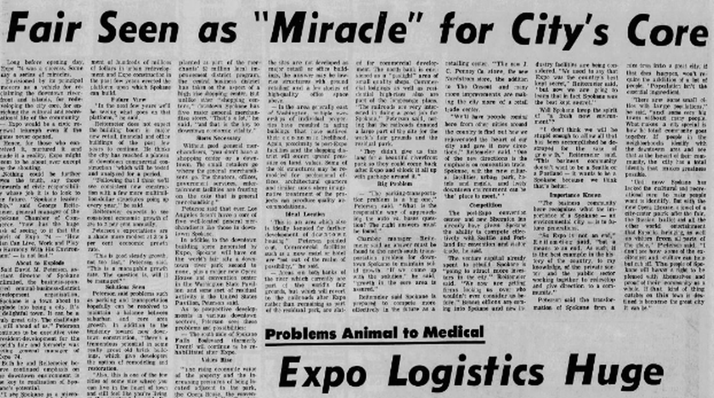 50 years ago in Expo history: The civic 'miracle' of the fair was about ...