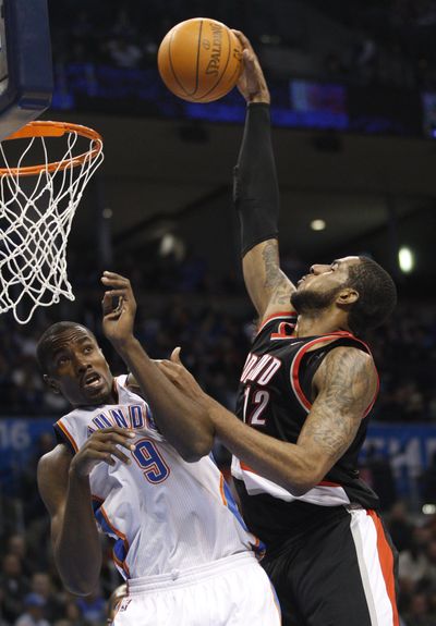 Aldridge leads Trail Blazers over Thunder | The Spokesman-Review