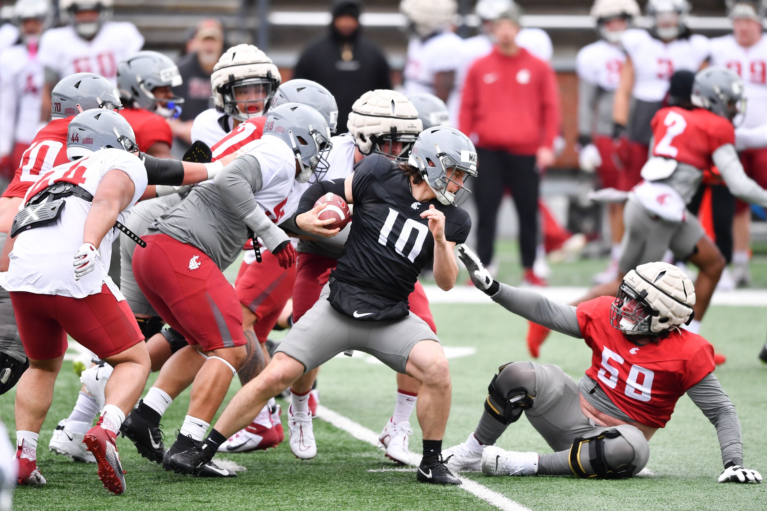 Washington State football first spring scrimmage (April 6, 2024 ...