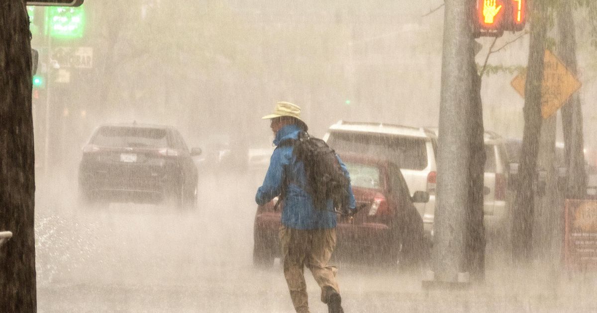Rain keeps falling Friday as city tries to clean up after downpour