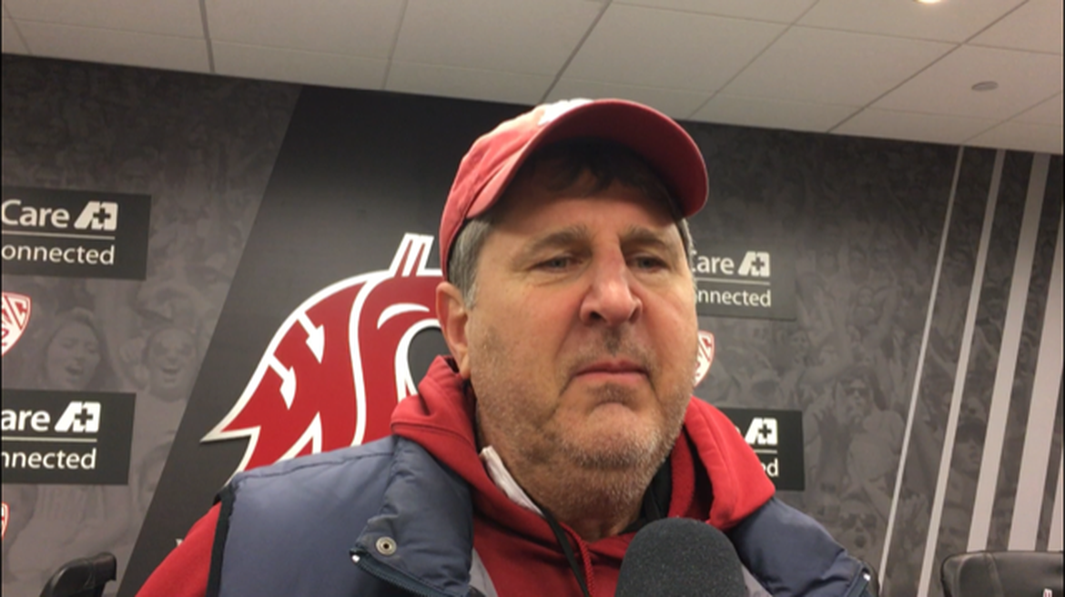 Video: Washington State coach Mike Leach post practice March 24