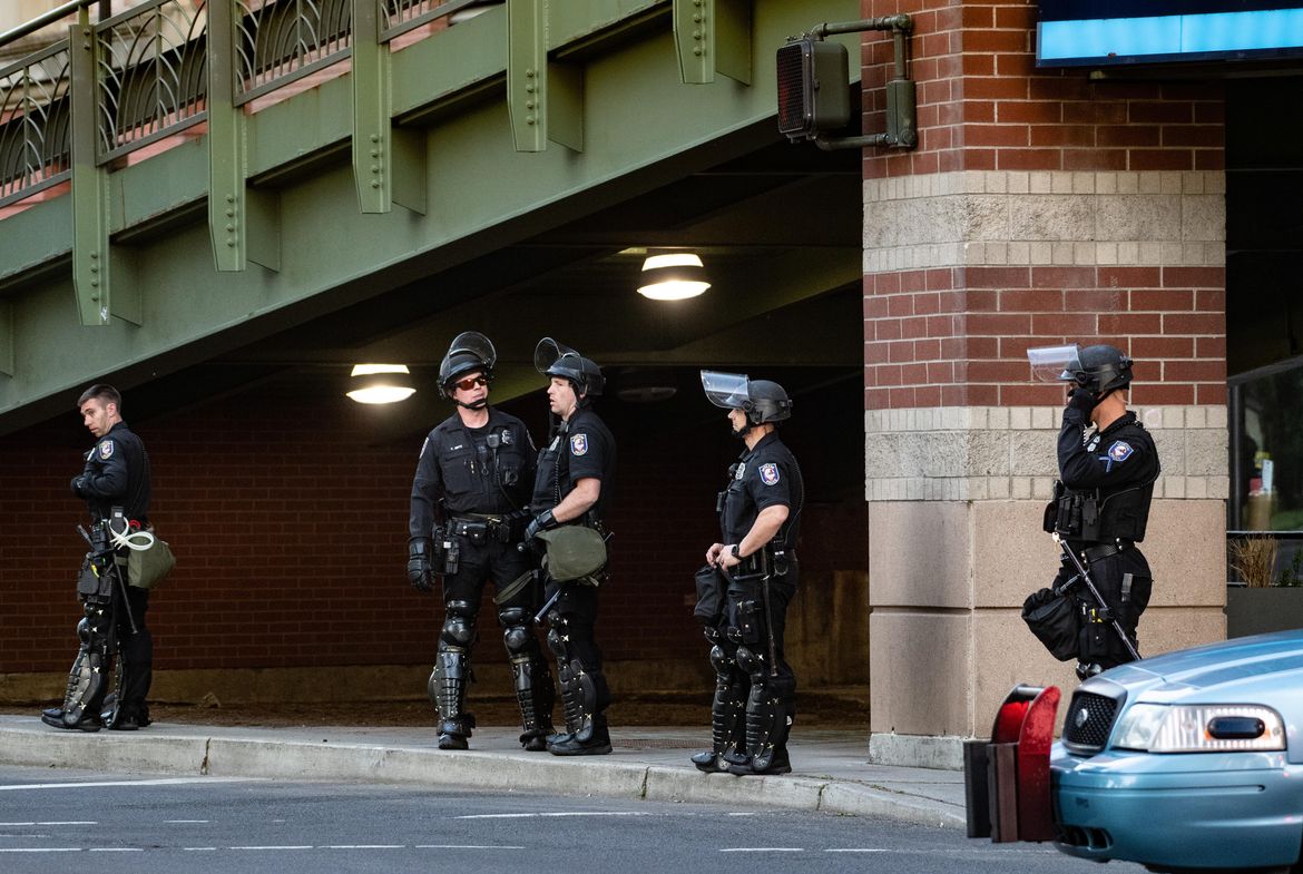 Day 2 of protesters in downtown Spokane - June 1, 2020 | The Spokesman ...