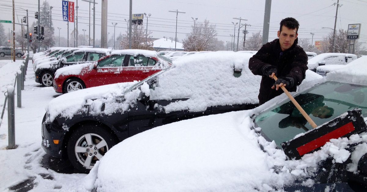 Snow and slick conditions causing commute troubles
