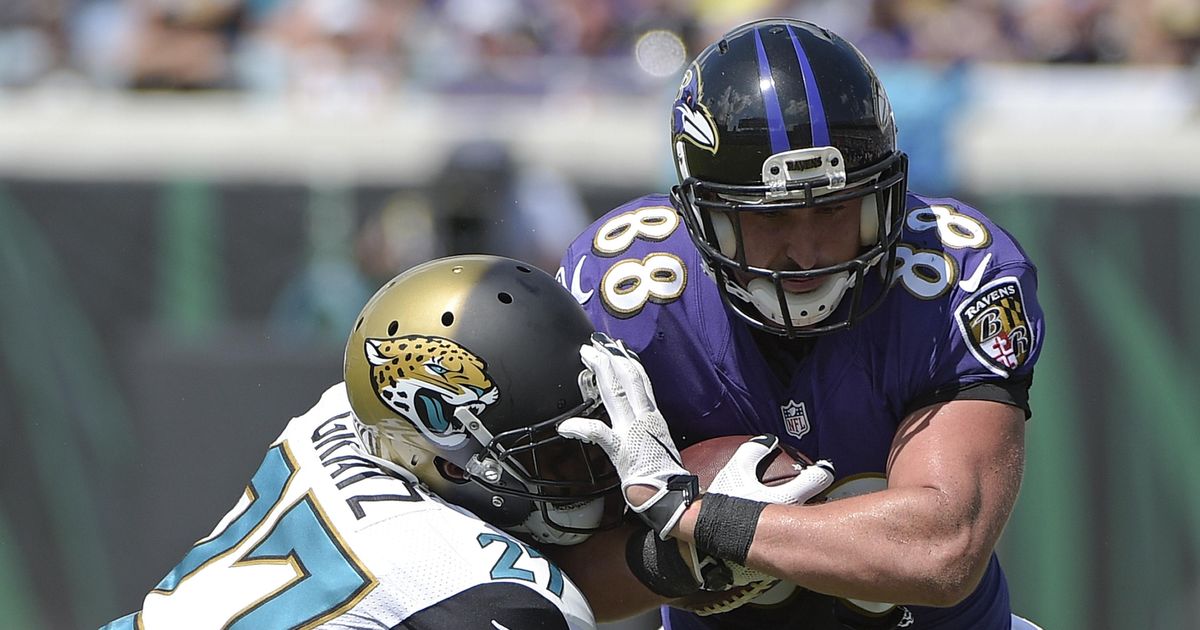 Ravens TE Dennis Pitta injures hip again; status for 2017 uncertain ...